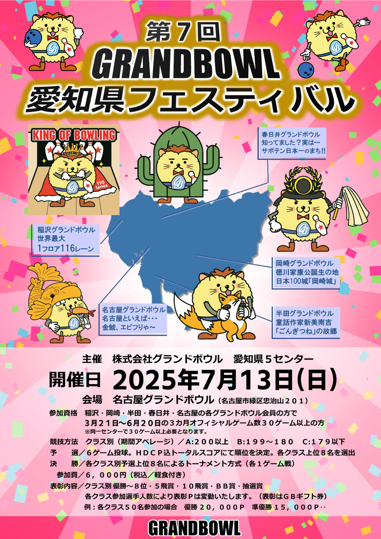 第7回GRANDBOWL愛知県フェスティバル 20250713 | 稲沢グランドボウル